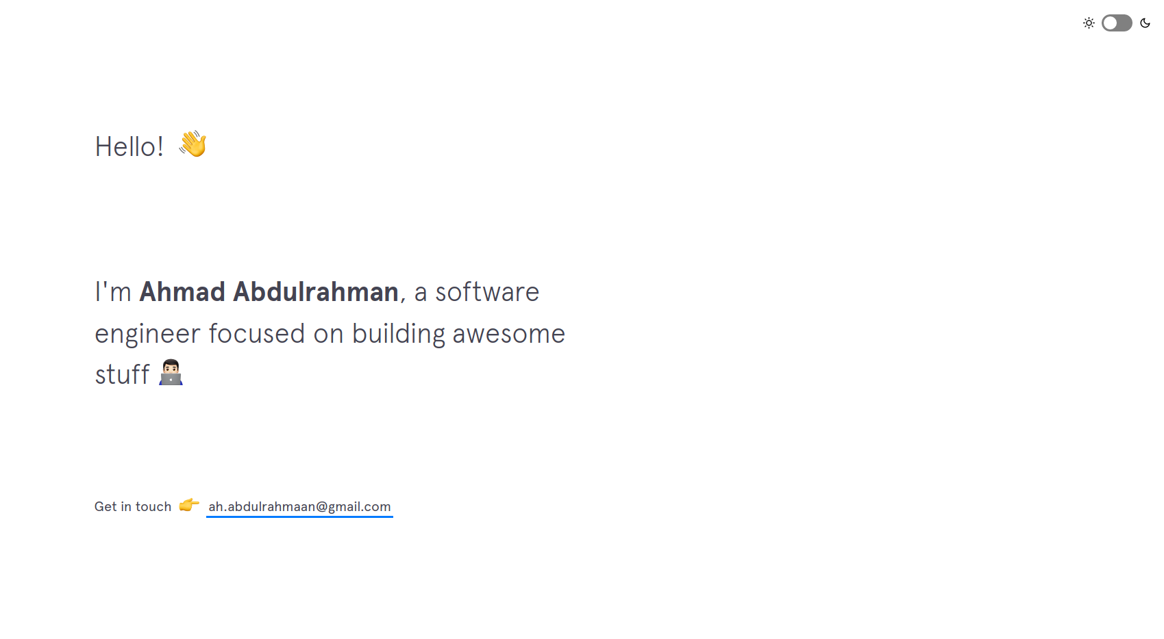Ahmad Abdulrahman | Software Engineer